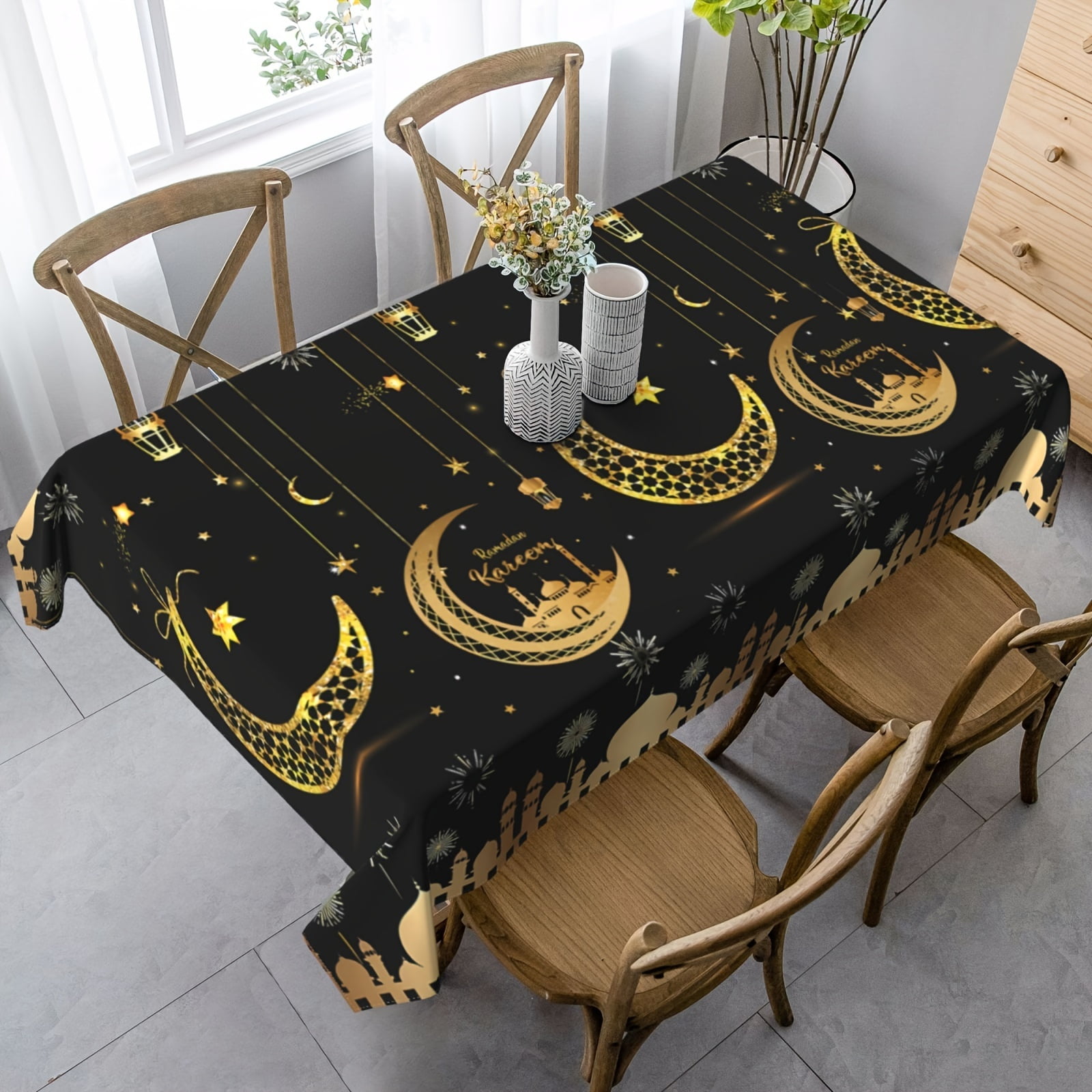 Eid Mubarak Tablecloths Ramadan ration for Home 2024 Islamic Muslim ...