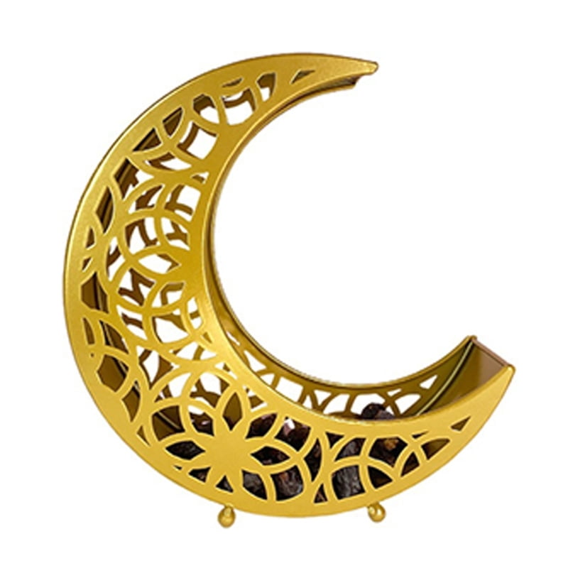 Eid Mubarak-Tray Platters Moon-Dinner-Plate Food Serving Tray Tableware ...