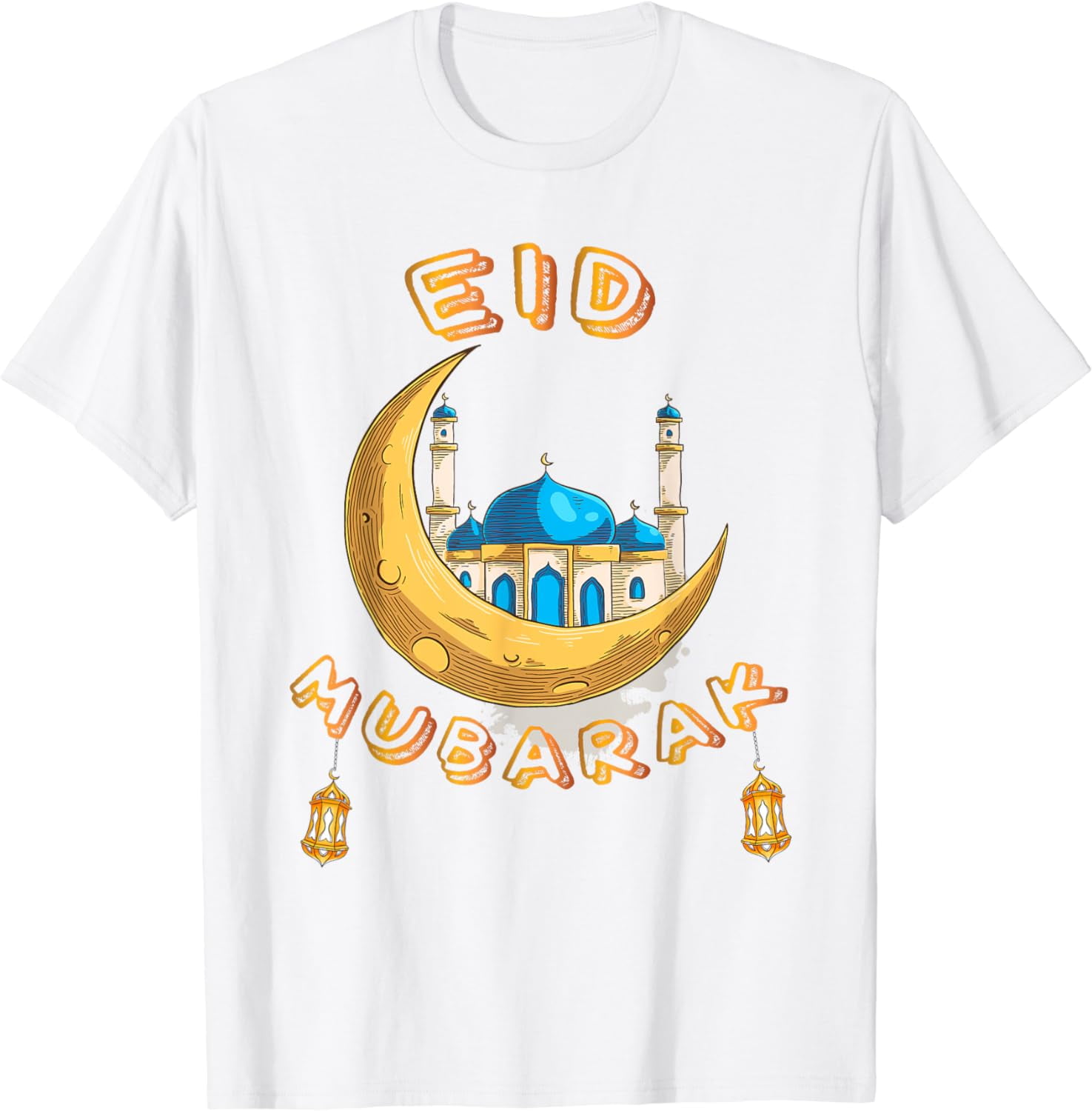 Eid Mubarak Tshirt Cool Moon Eid Mubarak Eid Al Fitr 2022 T-Shirt ...