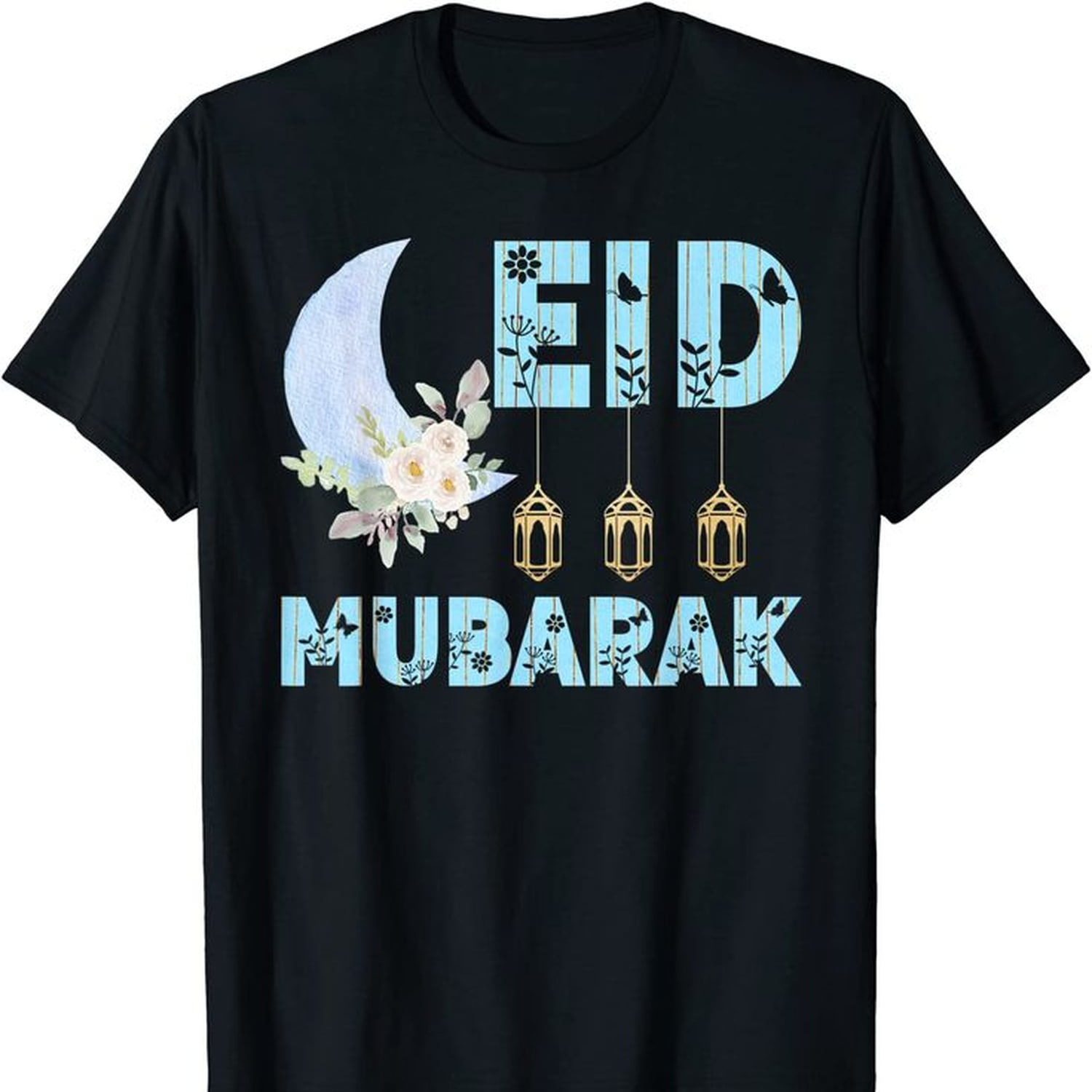 Eid Muim Arab Clot1hing - Eid Mubarak T-S1Hirt - Walmart.com