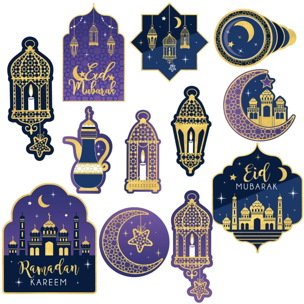 Eid Ramadan Celebration Cutouts 12 Per Pack - Walmart.com