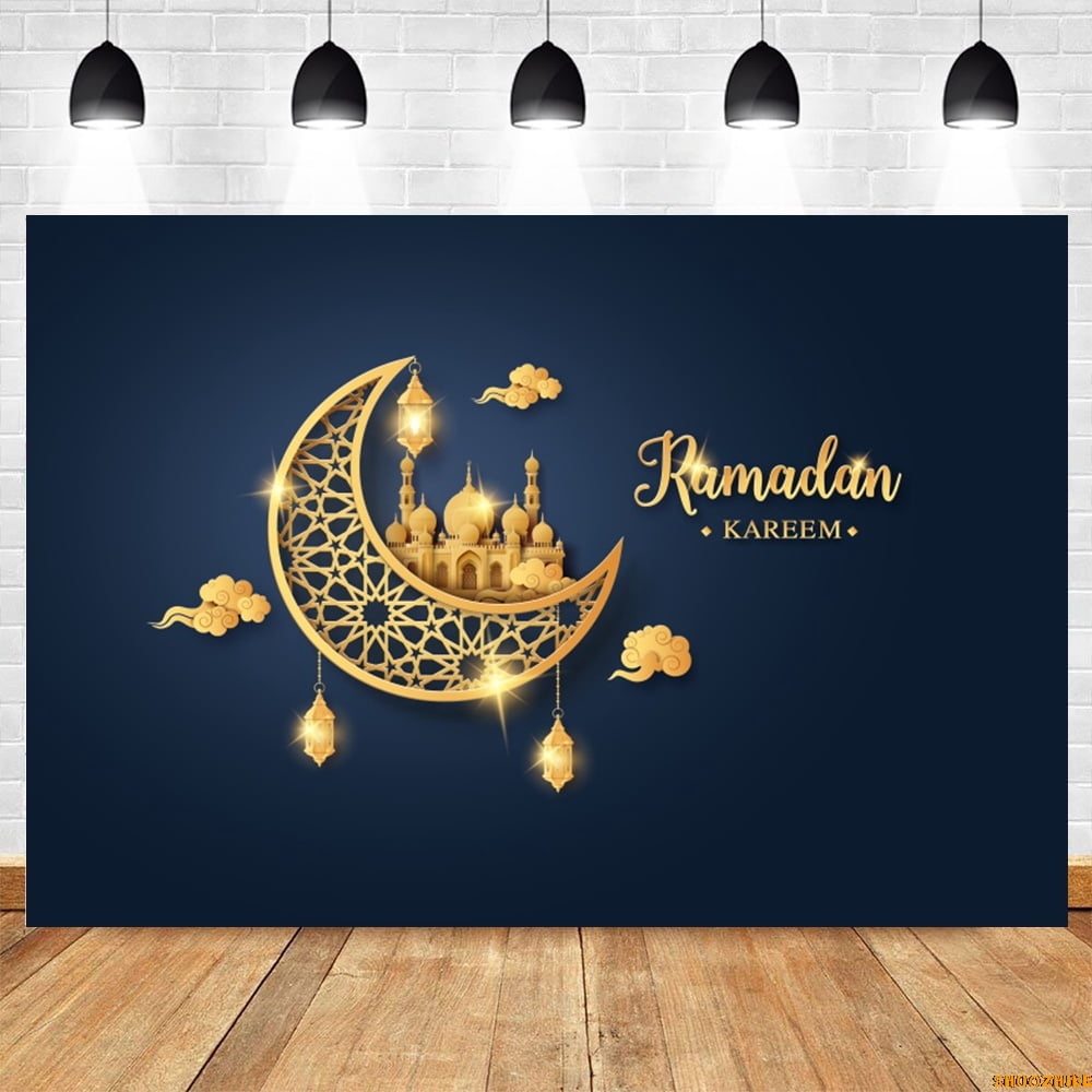 Eid al-Adha Photography Backdrop Eid Mubarak Ramadan Kareem Lantern ...