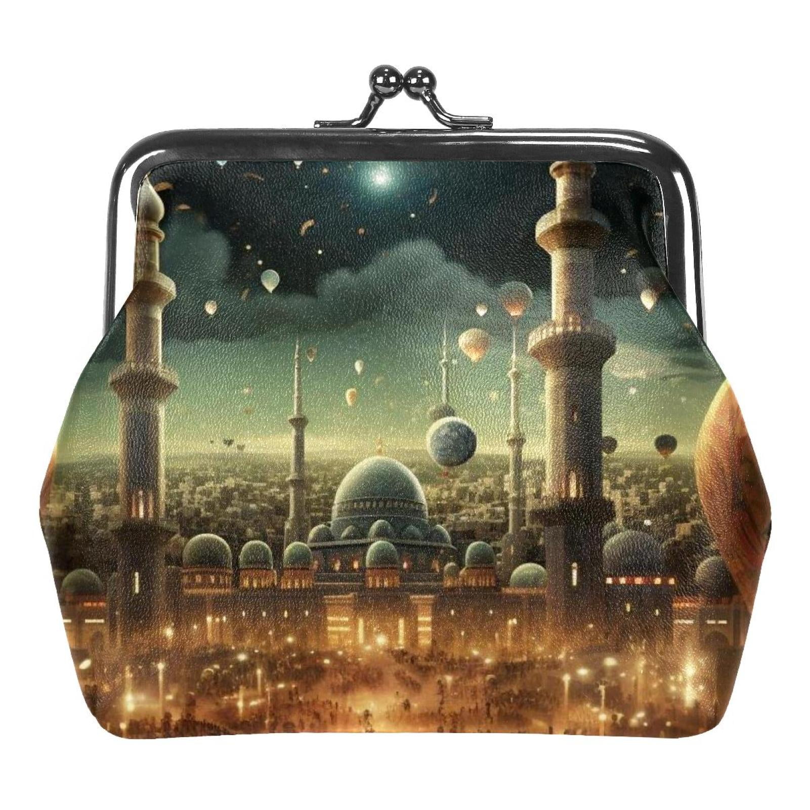 Eid al Fitr Coin Purse with 0.7 Microfiber Zinc Alloy Jaws, 4.3x4.7 in ...