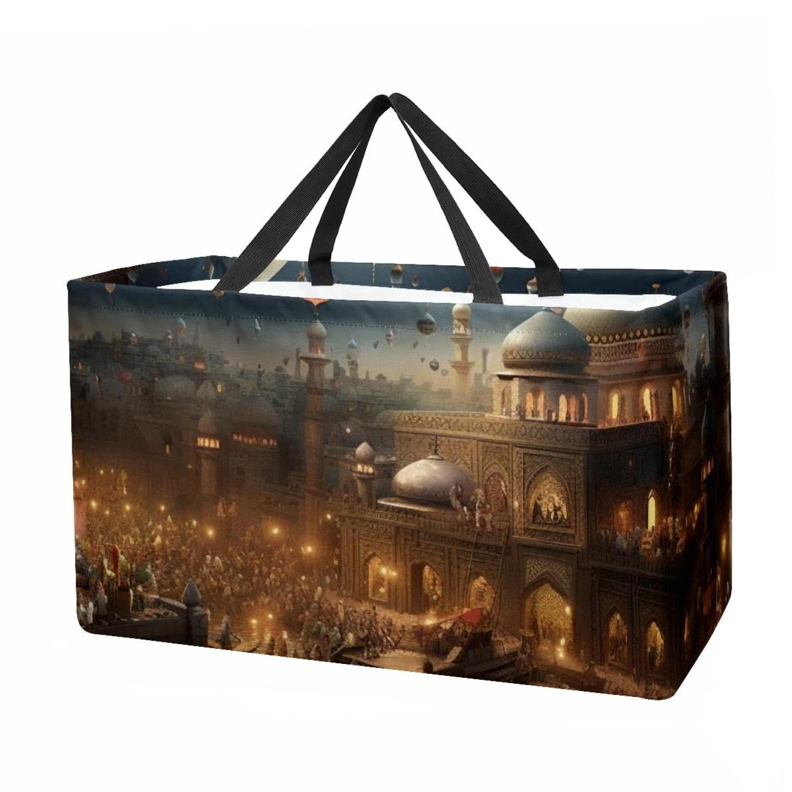 Eid al Fitr Large Capacity Oxford Cloth Picnic Basket Reusable Laundry ...