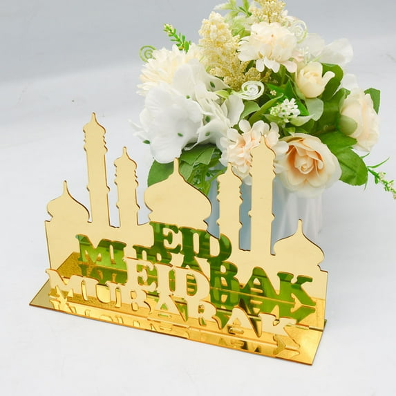 Eid al-Fitr Mirror Surface Tabletop Ornament Plastic Tabletop ...