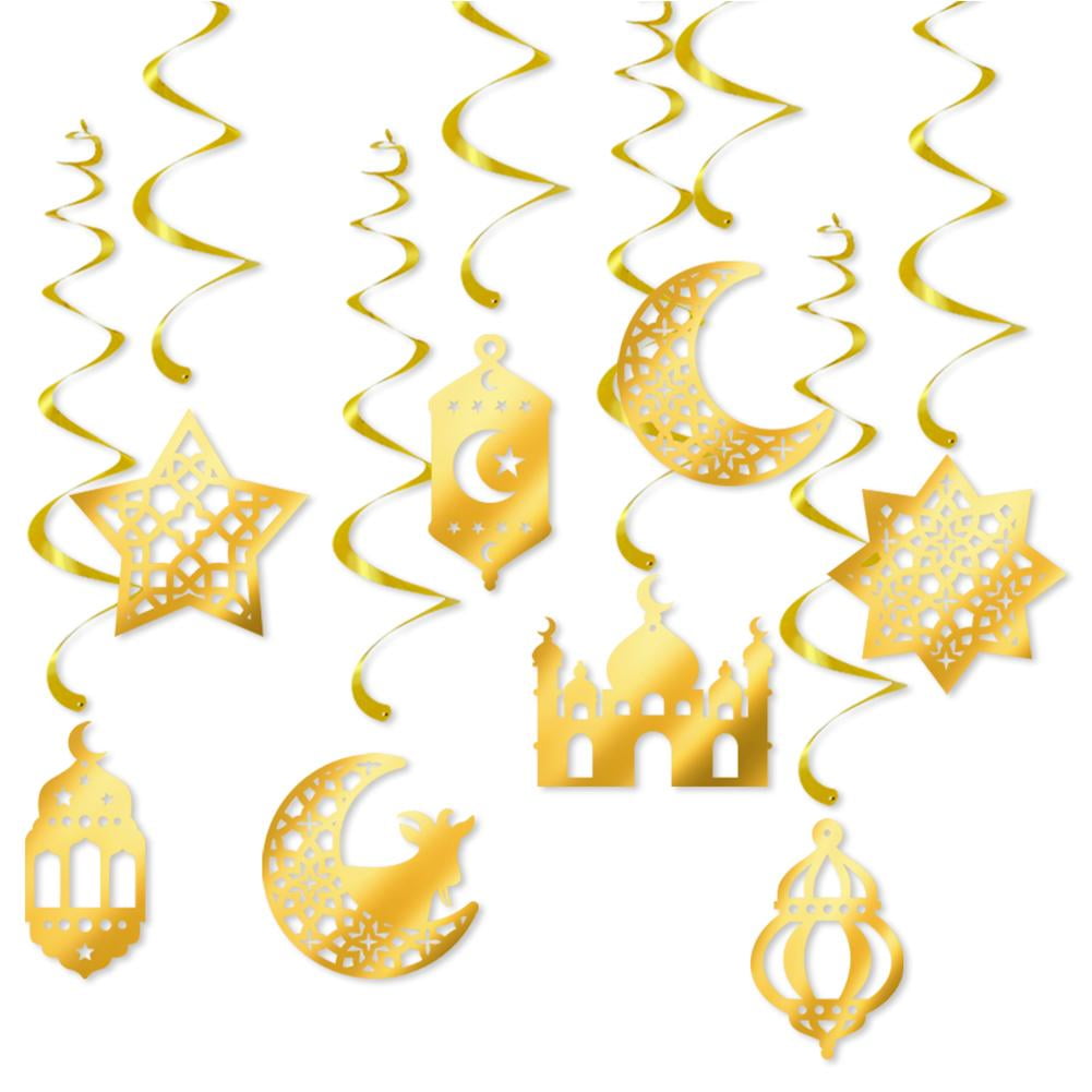 Eid barak Dections - 2025 Festive Ramadan Banner with Moon Star Lantern ...