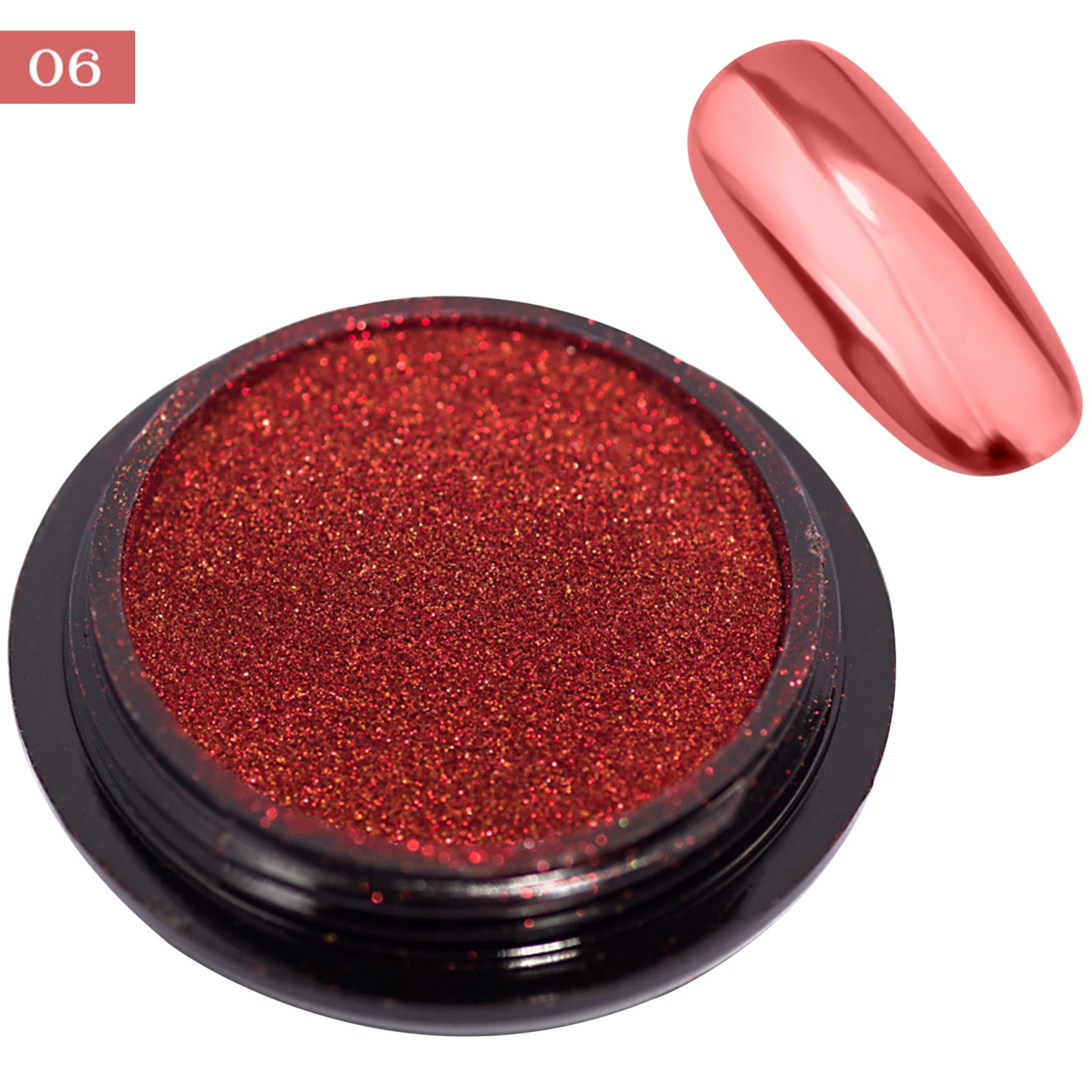 EiecJdf 7 Colors New Nail Titanium Powder Electroplating Magic Mirror ...