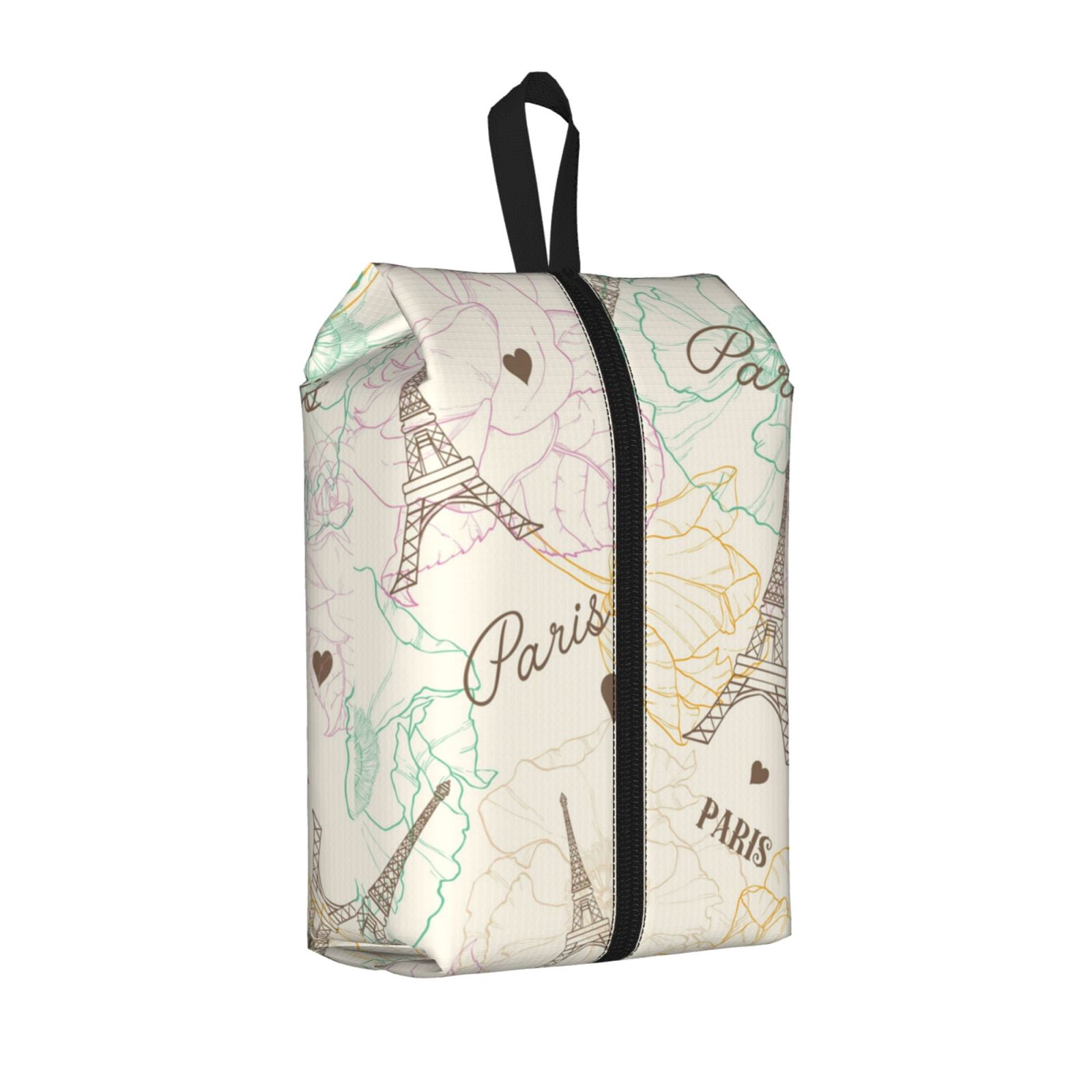 Eifel Tower Paris Flower Vintage 1 PC Portable Travel Shoe Organizer ...