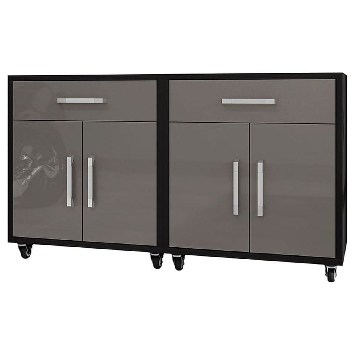 Eiffel Mobile Garage Cabinet (Set of 2) - Walmart.com