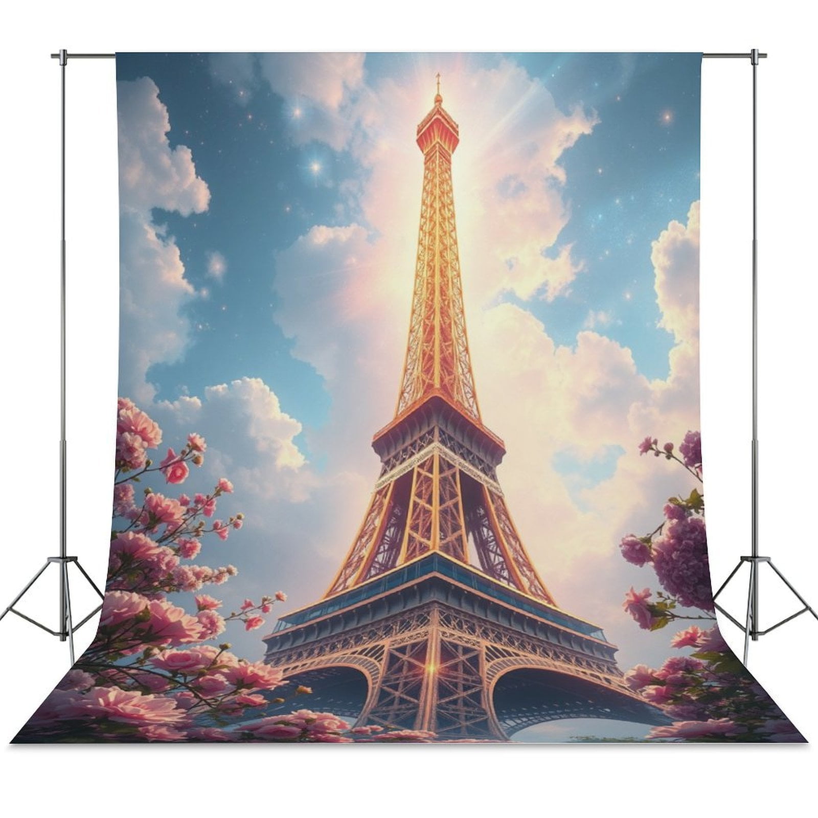 Eiffel Tower Backdrop Baby Shower Newborn Portrait Girl Boy Birthday ...