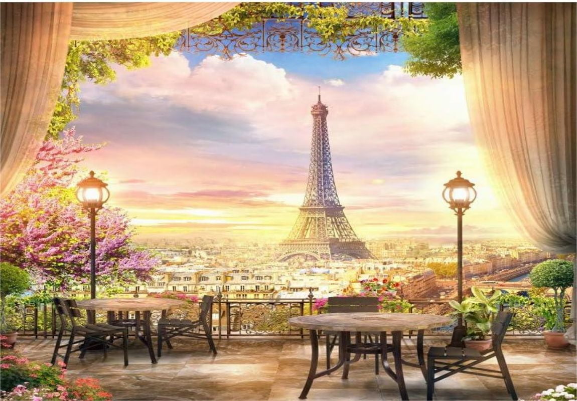 Eiffel Tower Backdrop Paris Landmark Backdrop City Night Photography ...