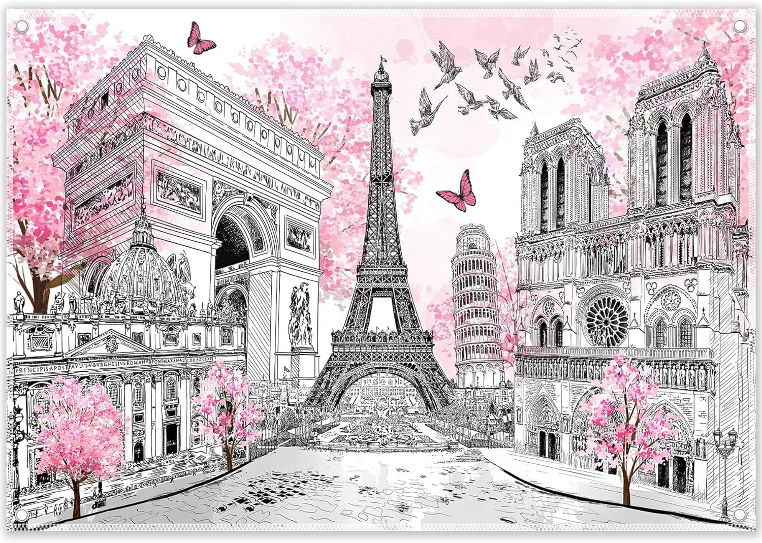 Eiffel Tower Backdrop Paris Landscape Photography Background European ...