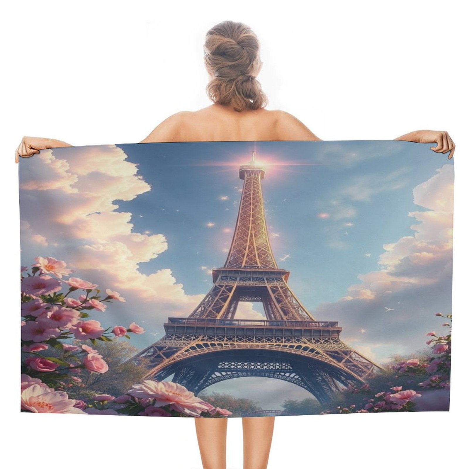 Eiffel Tower Beach Towel Absorbent Bath Towel Big Quick-drying ...