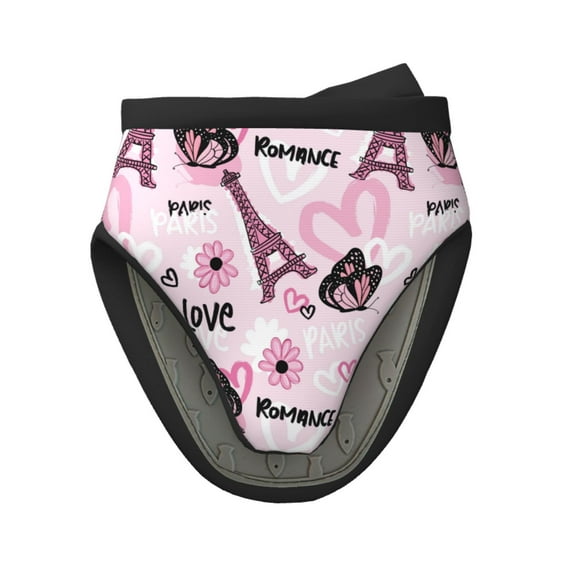 Eiffel Tower and Butterflies Oven Mitts Heat Resistant, Soft Lining ...