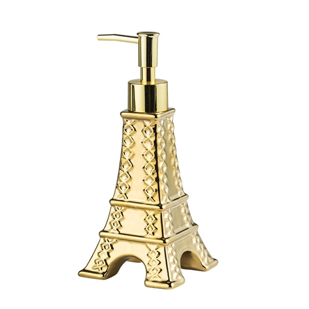 Eiffel Tower Ceramic Soap & Lotion Dispenser Pump - 7oz Paris-Themed ...