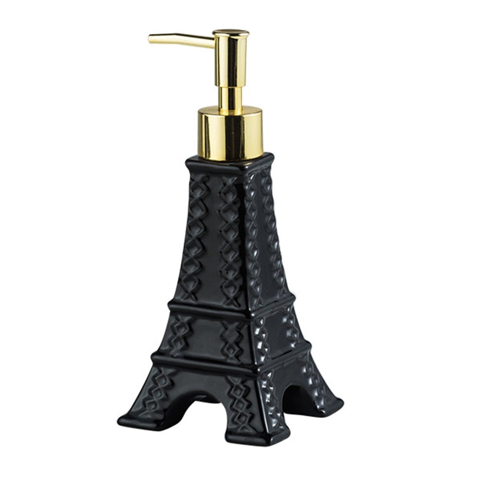 Eiffel Tower Ceramic Soap & Lotion Dispenser Pump - 7oz Paris-Themed ...