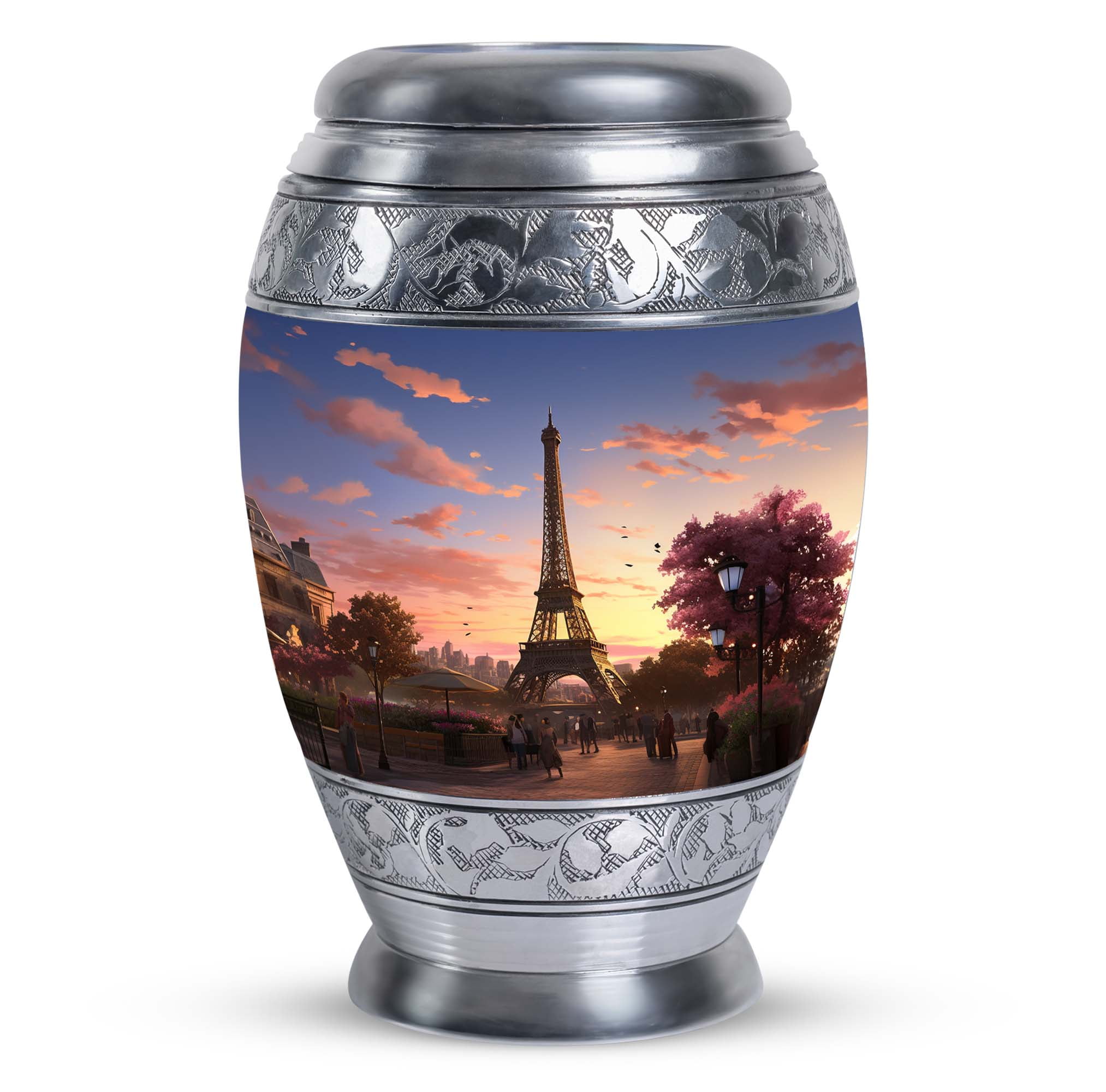 Eiffel Tower City Large Cremation Urn For Adults, Music Lovers Urns ...