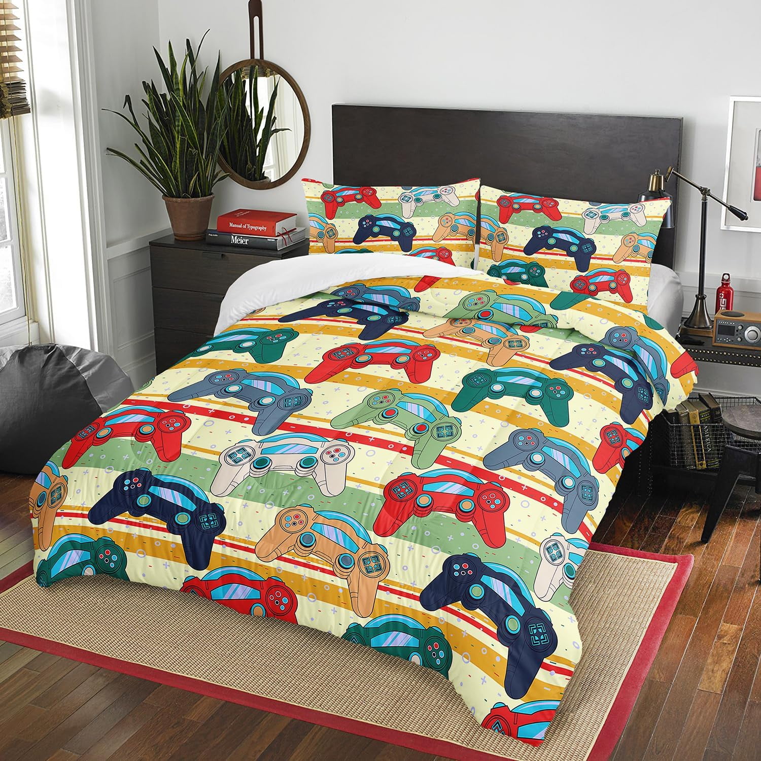 Eiffel Tower Comforter Set Size Flower Balloon Paris Tower Watercolor ...