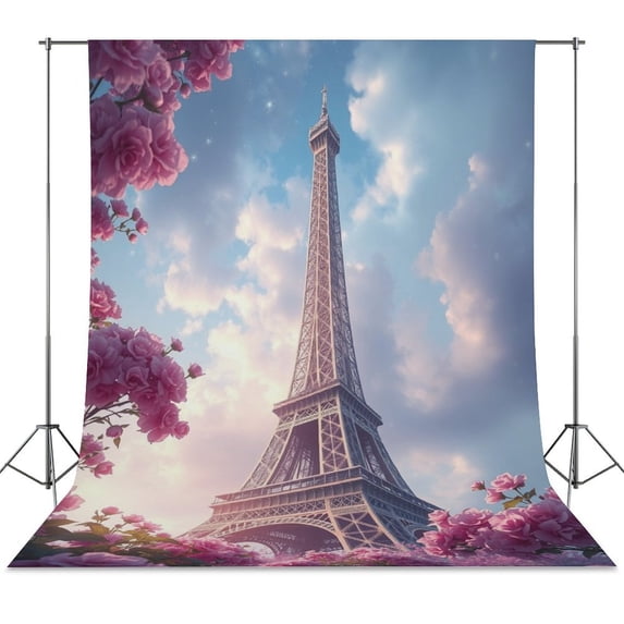Eiffel Tower Decorations BackdropPortrait Photography Background ...
