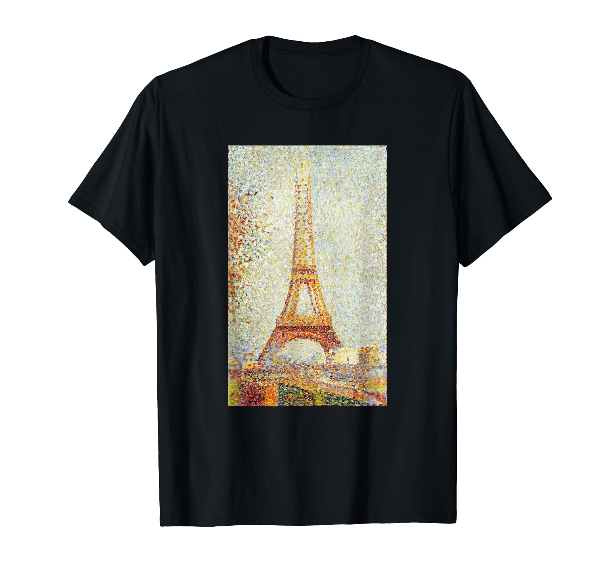 Eiffel Tower Georges Seurat Art Pointillism Impressionism T-Shirt ...