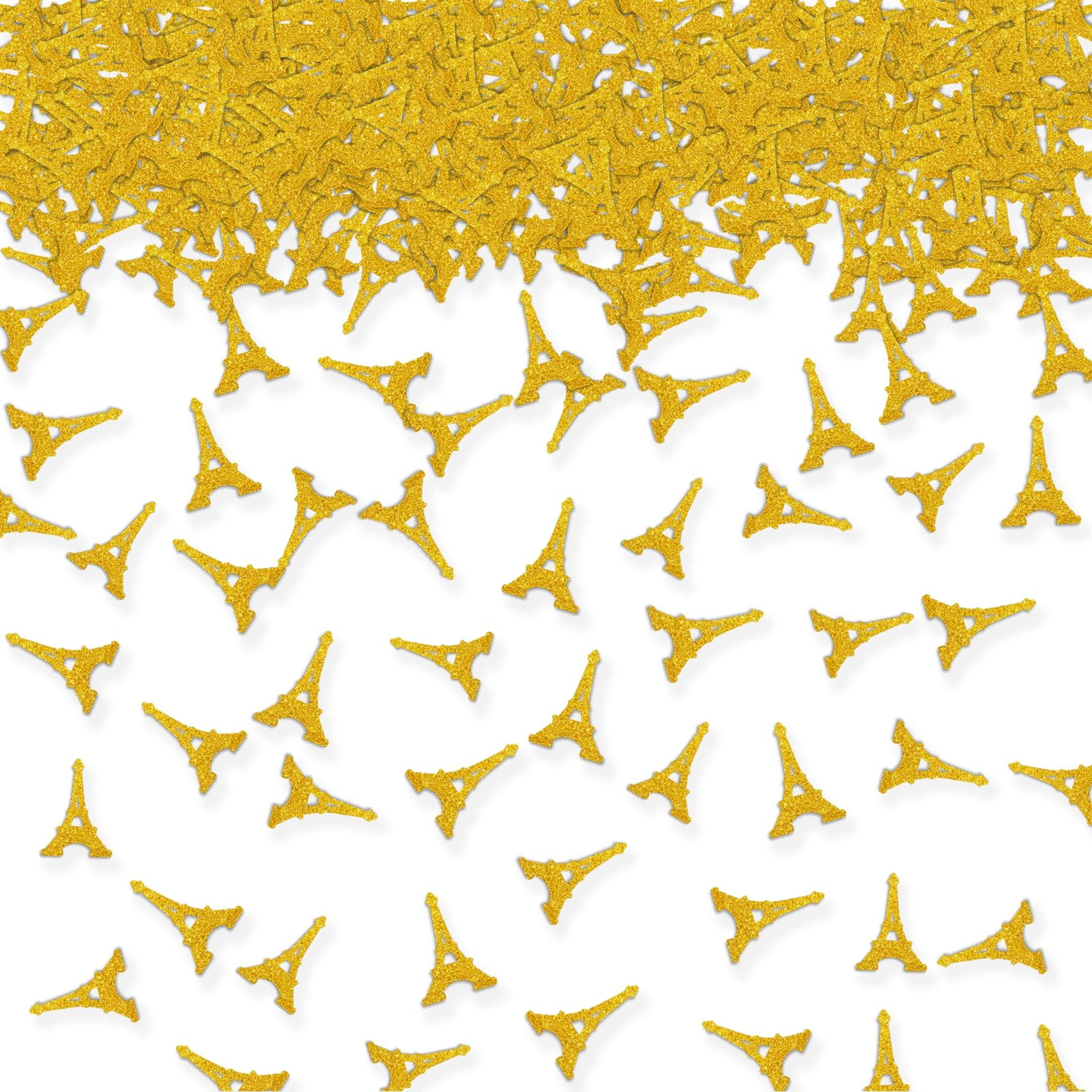 Eiffel Tower Gold Glitter Confetti - Paris Party Table Scatters for ...