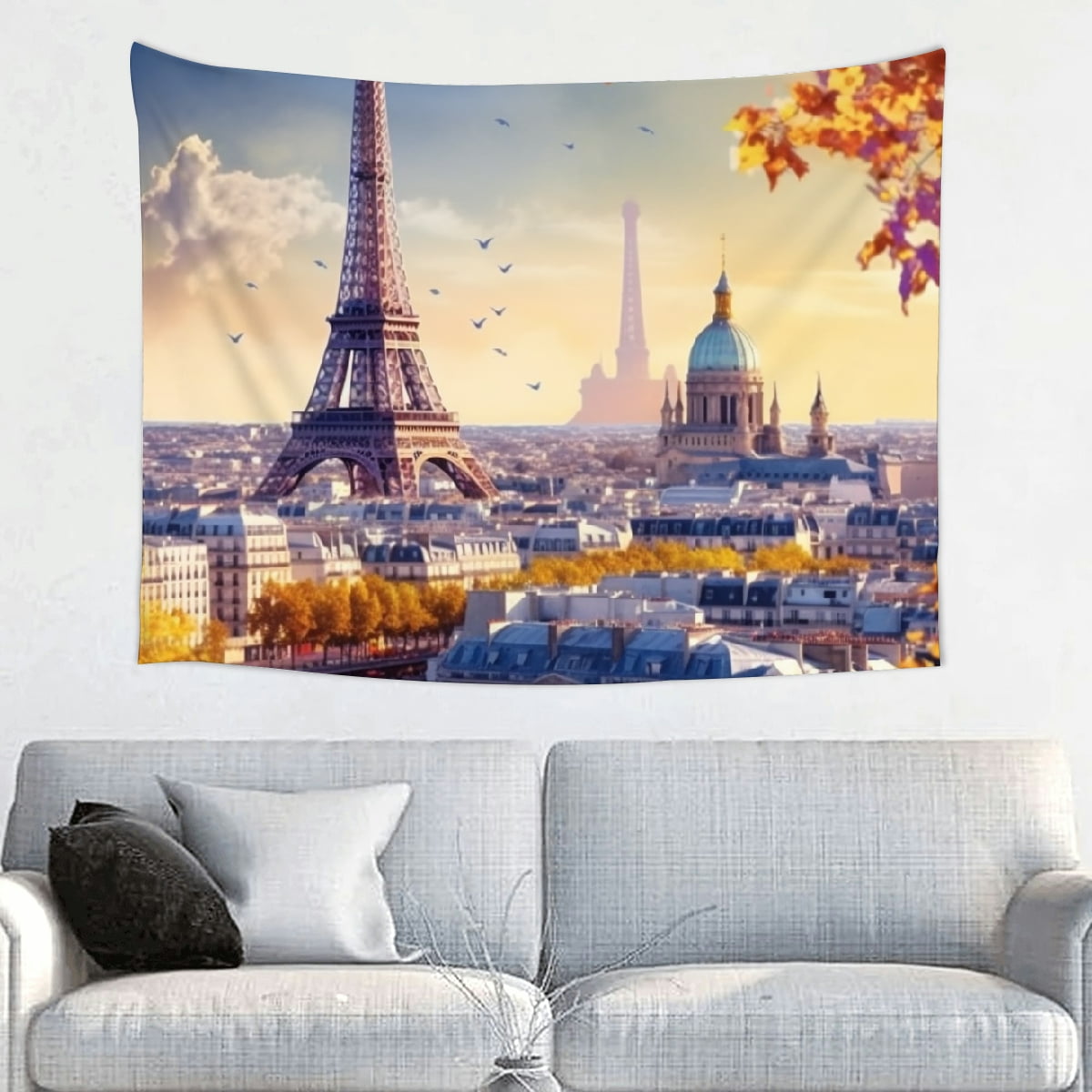 Eiffel Tower Home Wall Tapestry Art Print Tapestry,Unique Home Decor ...
