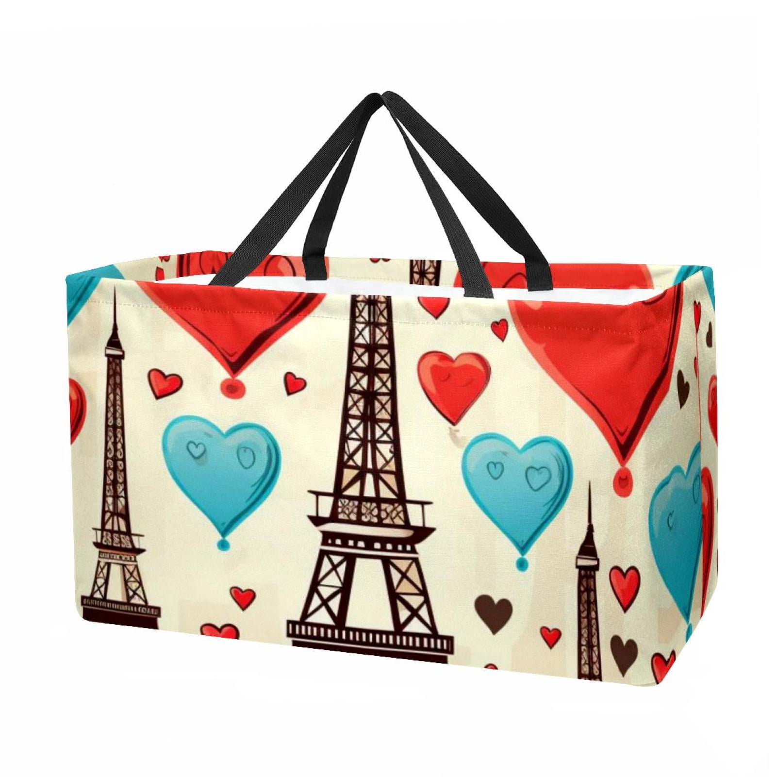 Eiffel Tower Large Capacity Reusable Foldable Oxford Cloth Cube ...