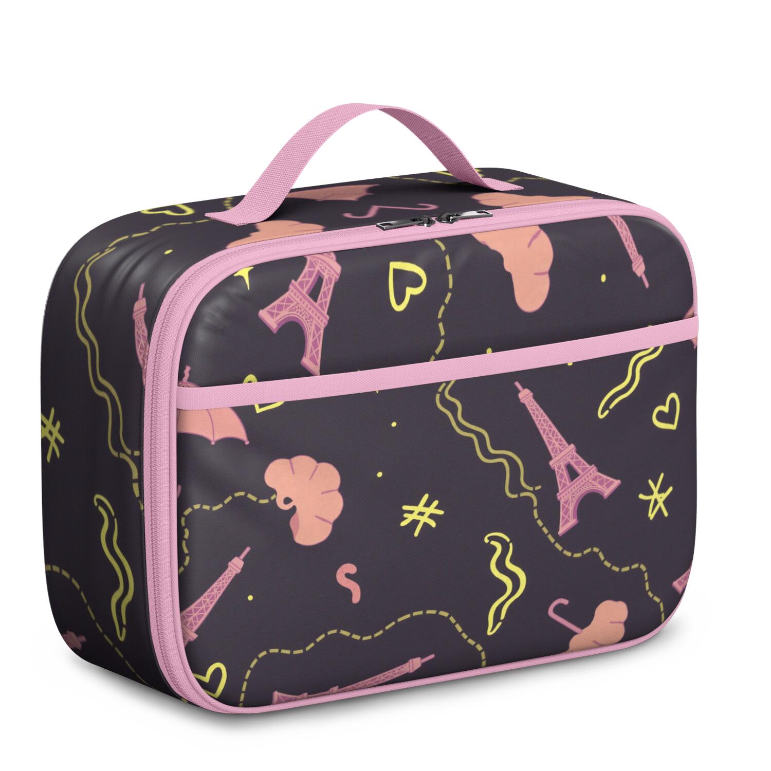 Eiffel Tower Lunch Box Men Women Women Cooler Bag Reusable Cooler Lunch ...