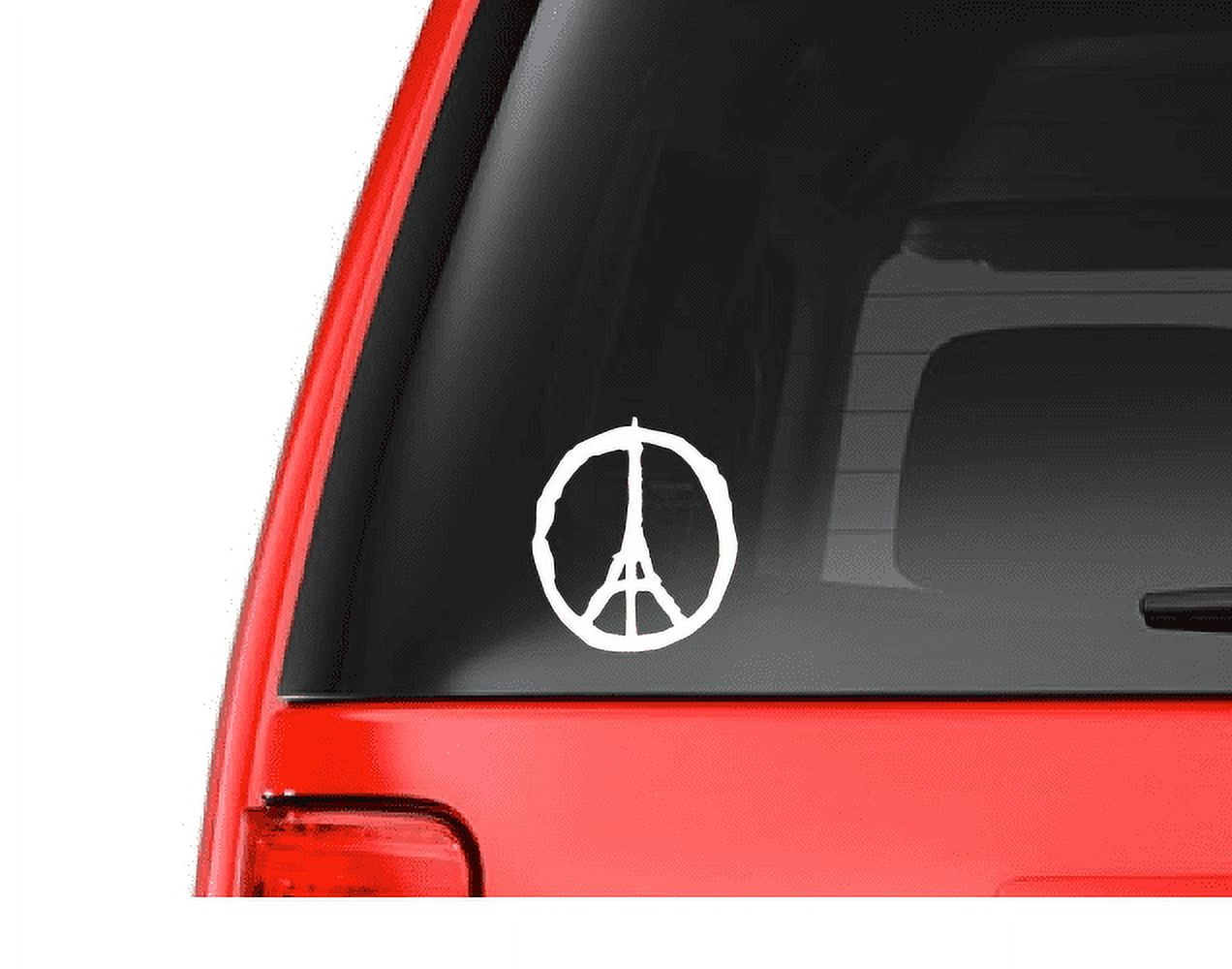 Eiffel Tower (M47) Paris Peace Sign Symbol Sketch France Support Vinyl ...