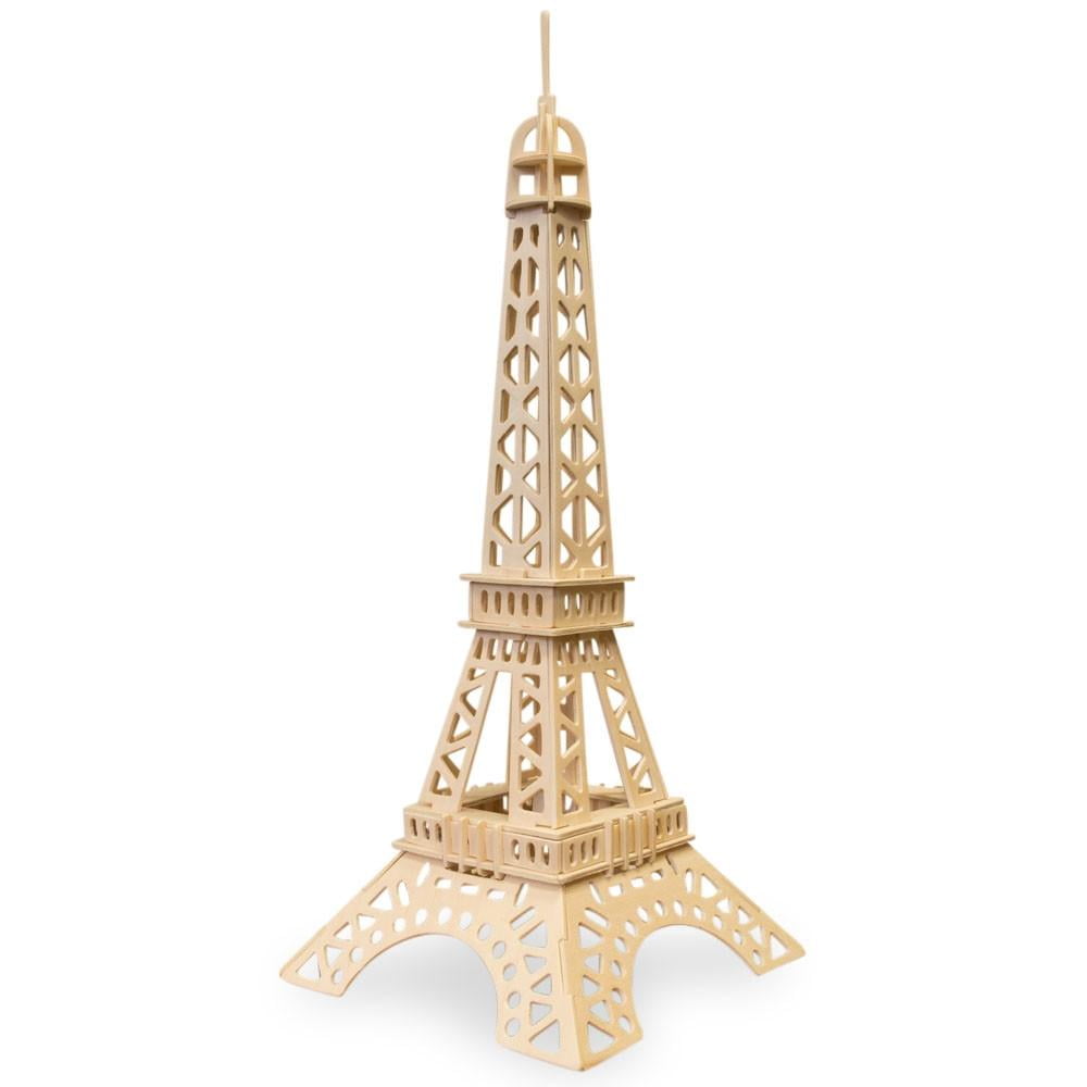 Eiffel Tower Model Kit Wooden 3D Puzzle - Walmart.com