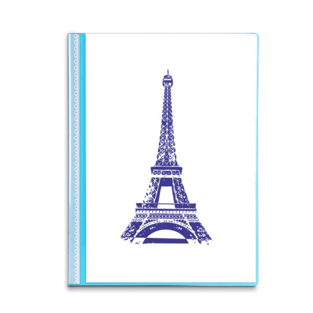 Eiffel Tower Outline France Paris Book Sheet Protectors Portfolio ...