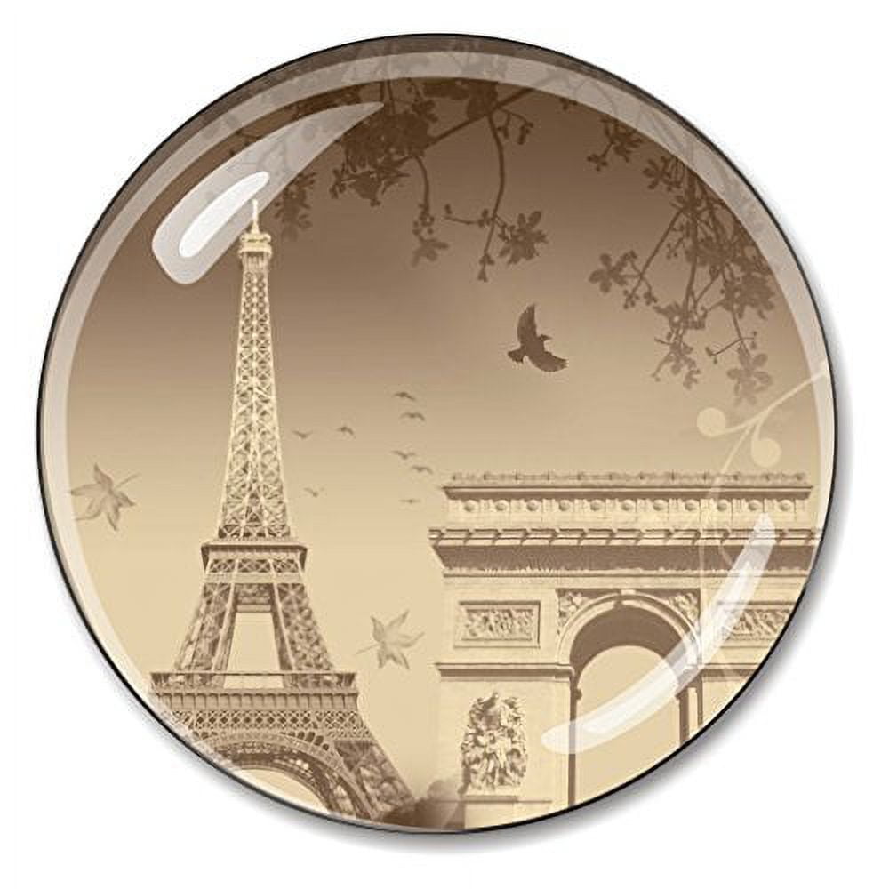 Eiffel Tower Paperweight with Arc de Triomphe Crystal 3 Inches ...