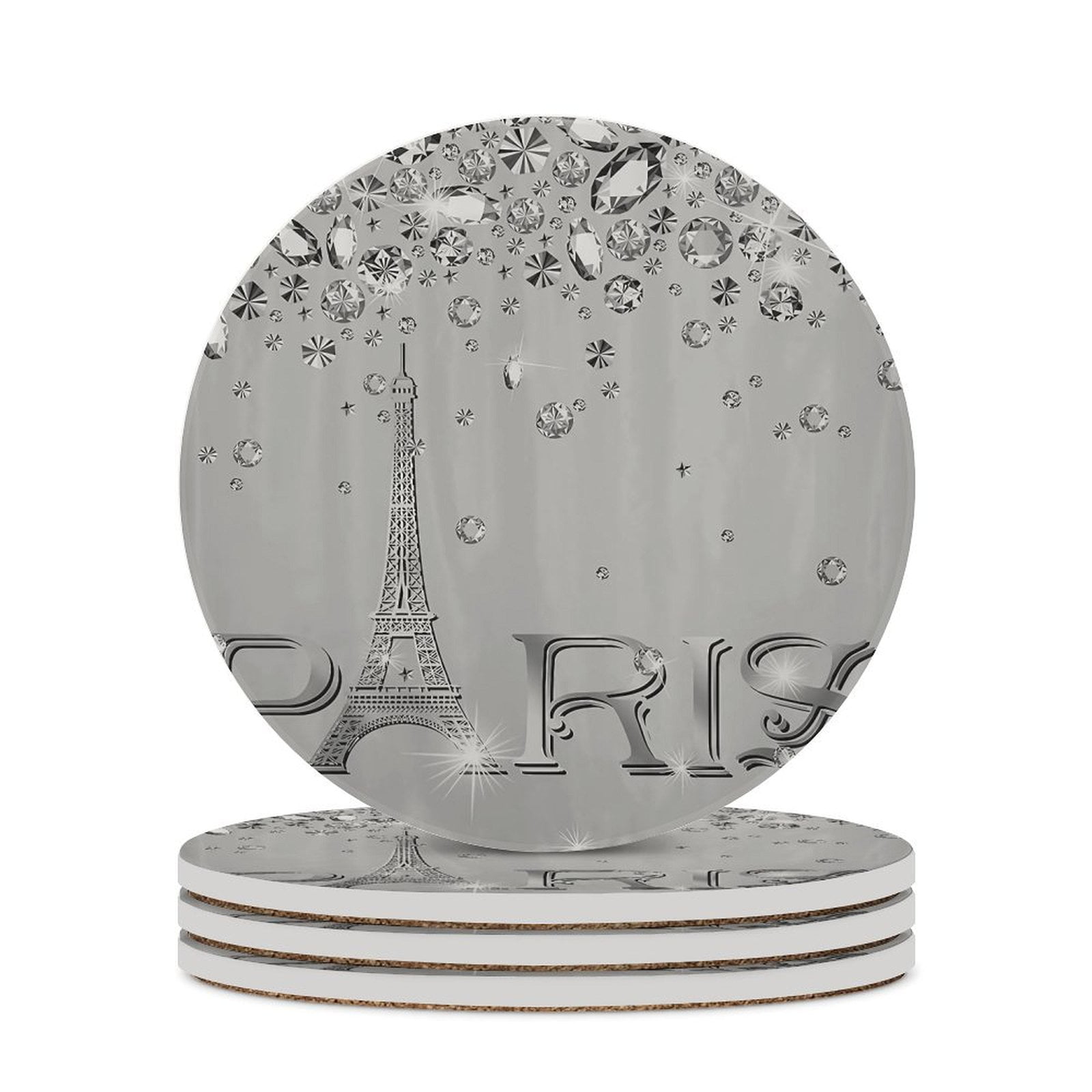 Eiffel Tower Paris Ceramic Coasters Absorbent Coasters for Drinks ...