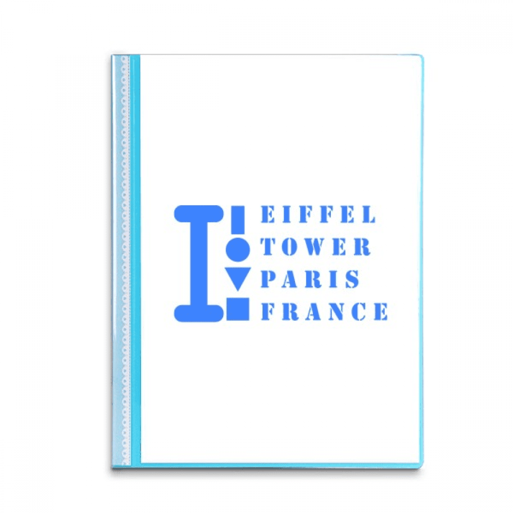 Eiffel Tower Paris France Book Sheet Protectors Portfolio Binder Folder ...