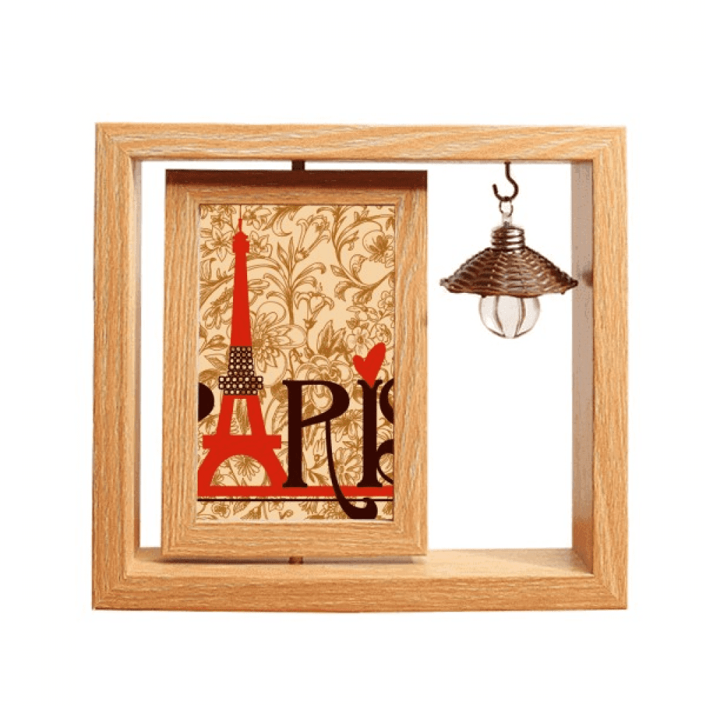 Eiffel Tower Paris France Country City Culture Wooden Rotating Picture ...