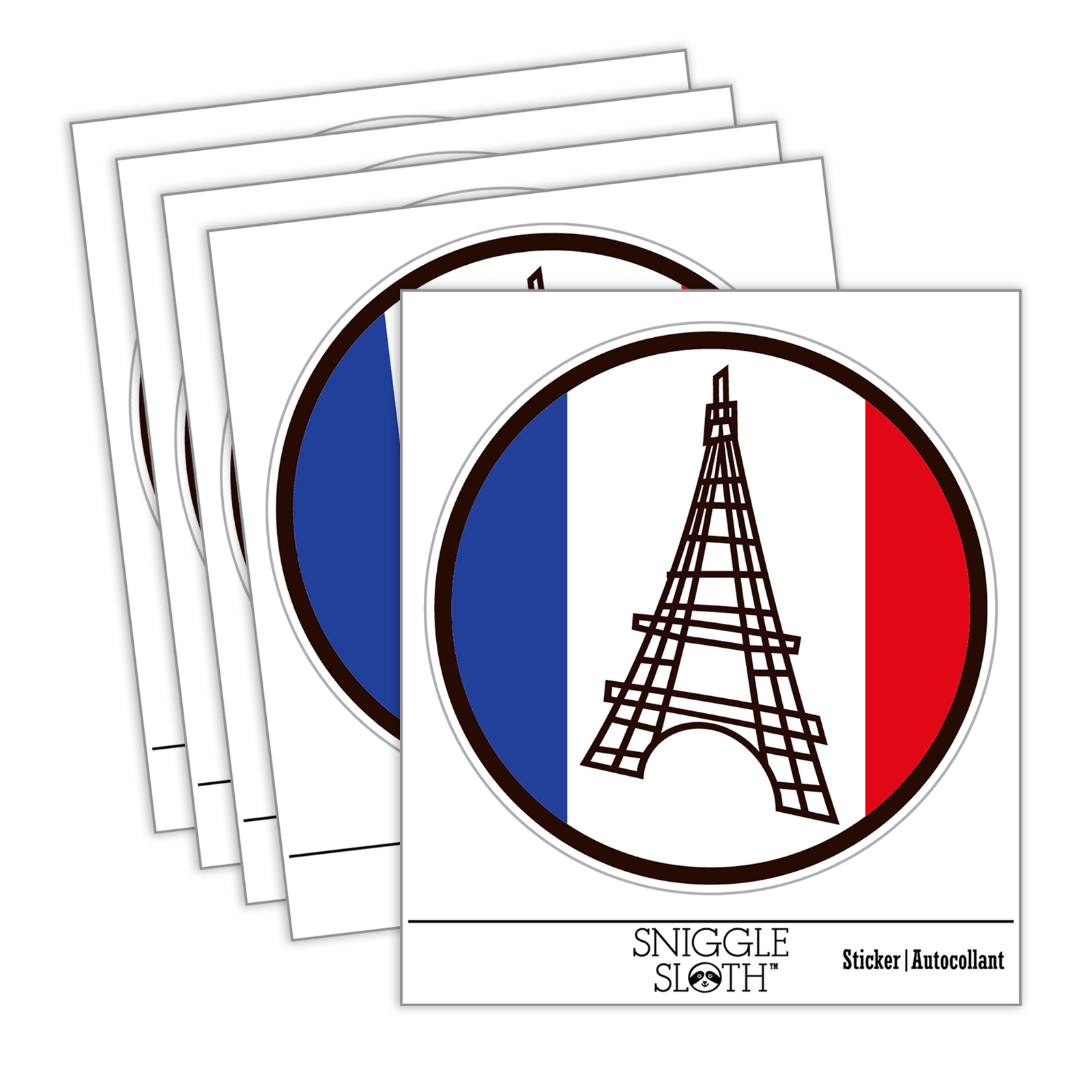 Eiffel Tower Paris France Doodle Car Window Bumper Water Bottle Phone ...