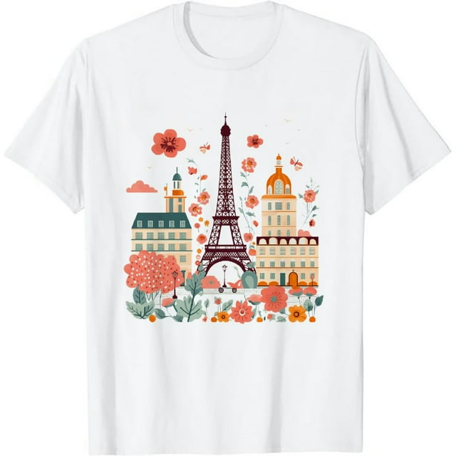 Eiffel Tower Paris Holiday France Shirt Souvenir Women T-Shirt ...