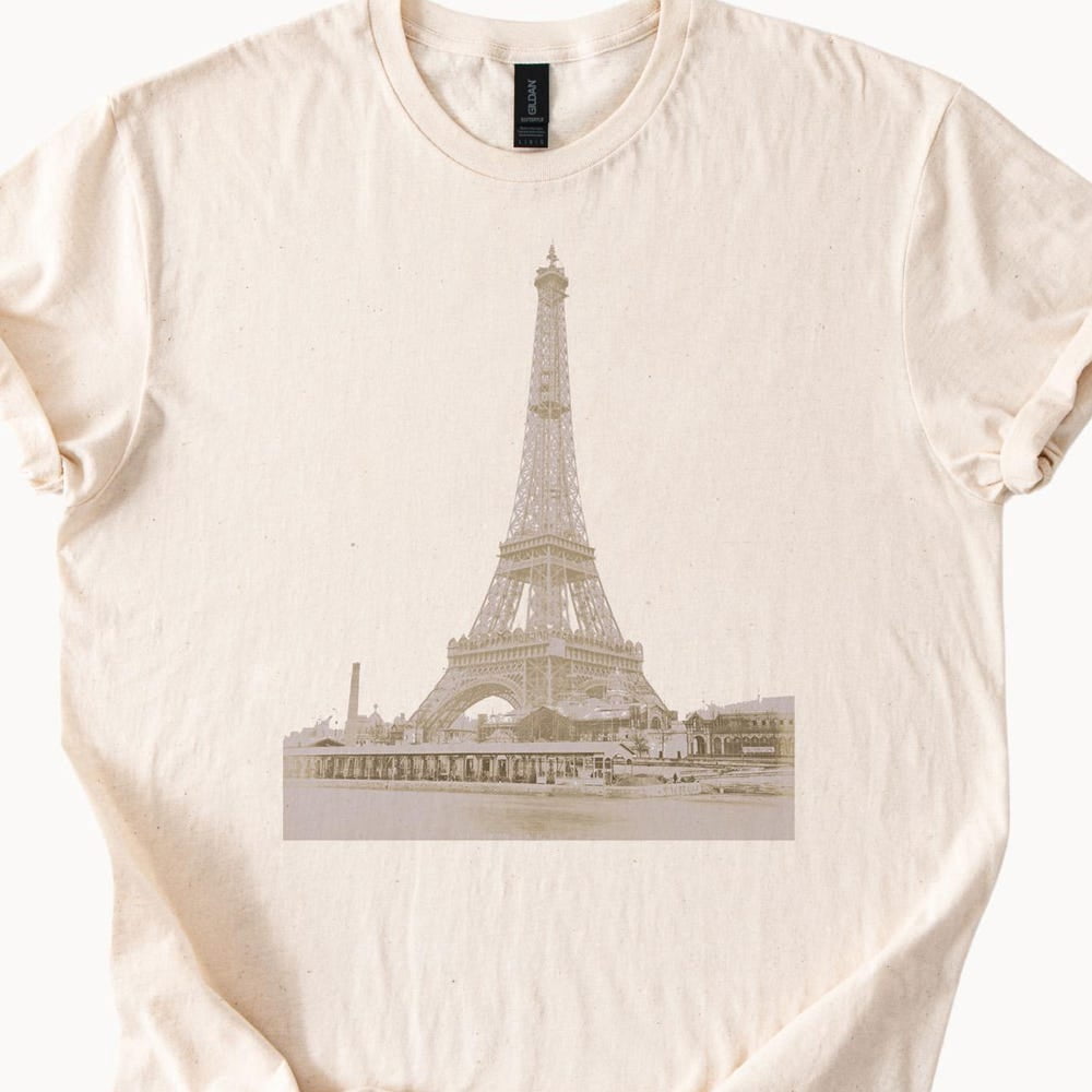Eiffel Tower Paris Shirt France Architecture Graphic Natural Color ...