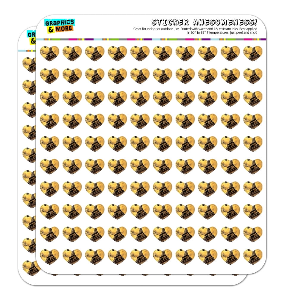 Eiffel Tower Paris Vintage Heart Shaped Planner Calendar Scrapbook ...