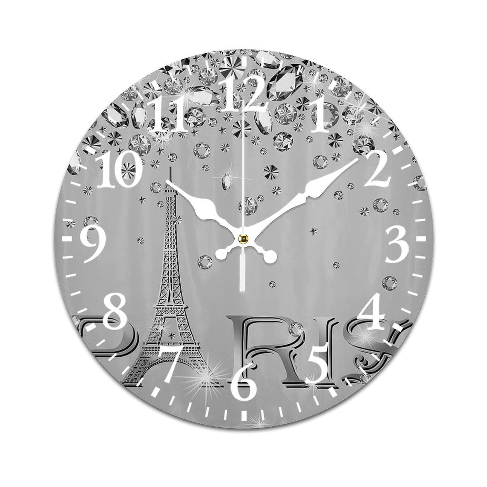 Eiffel Tower Paris Wall Clock Modern Design Clocks Wall Hanging Home ...