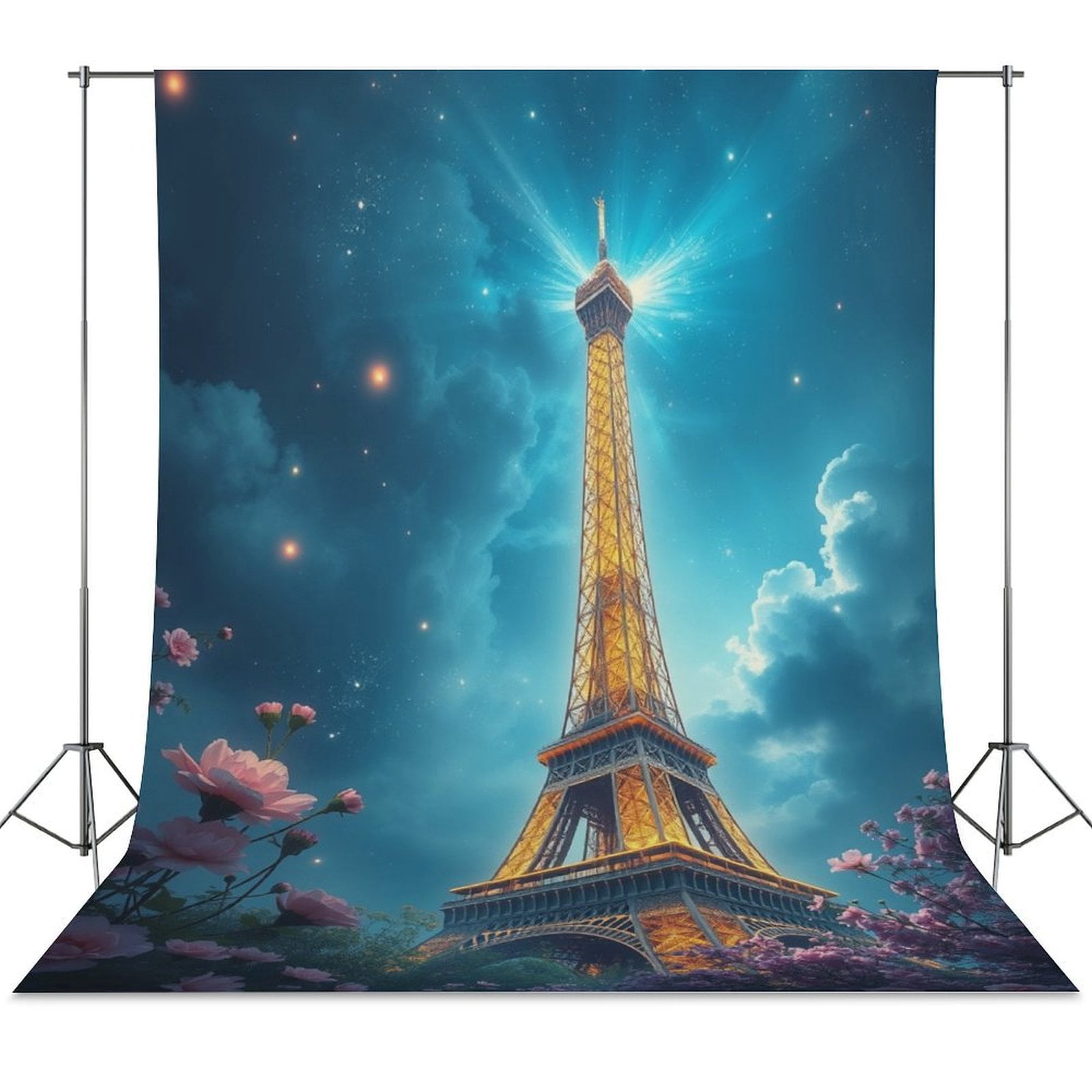 Eiffel Tower Party Backdrop Birthday Decoration Backgrounds for ...