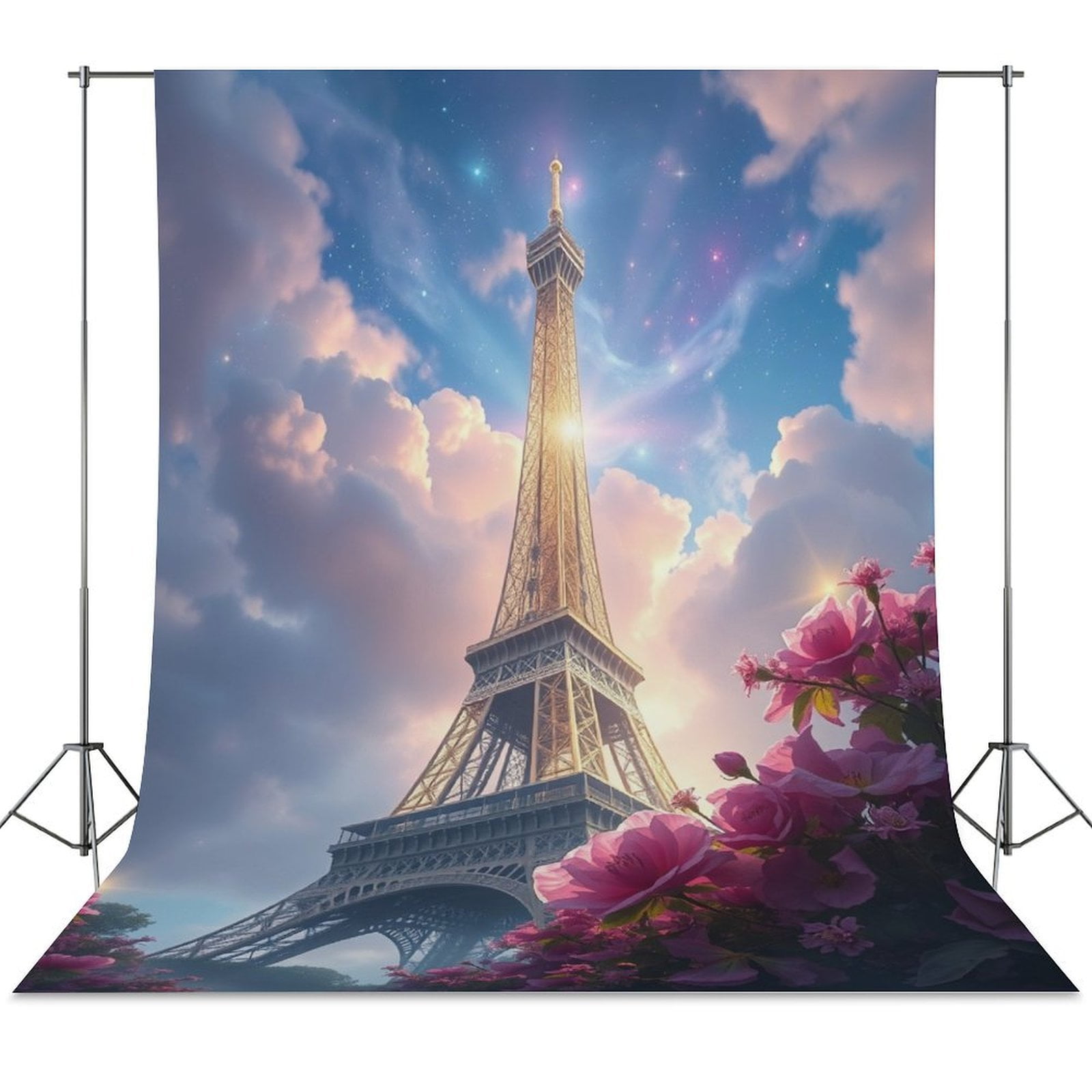 Eiffel Tower Party Backdrop Birthday Decoration Backgrounds for ...