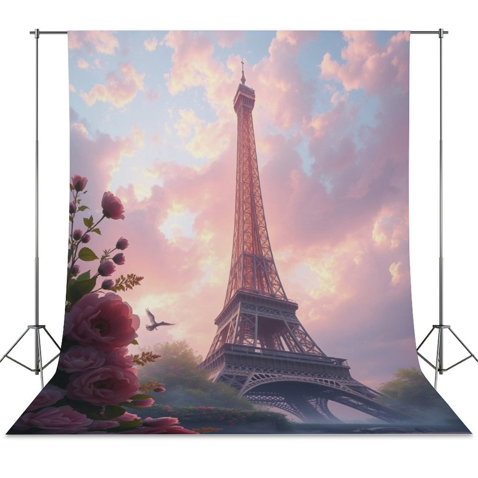 Eiffel Tower Party Backdrop Birthday Decoration Backgrounds for ...