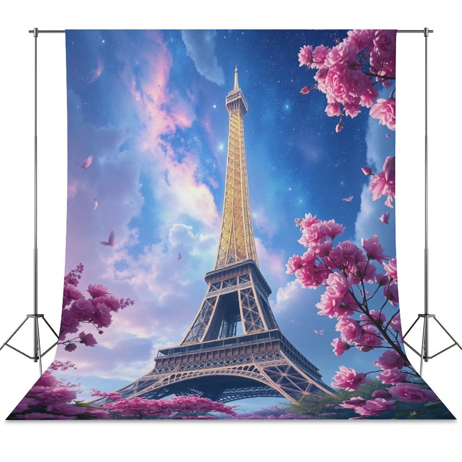 Eiffel Tower Party Backdrop Birthday Decoration Backgrounds for ...