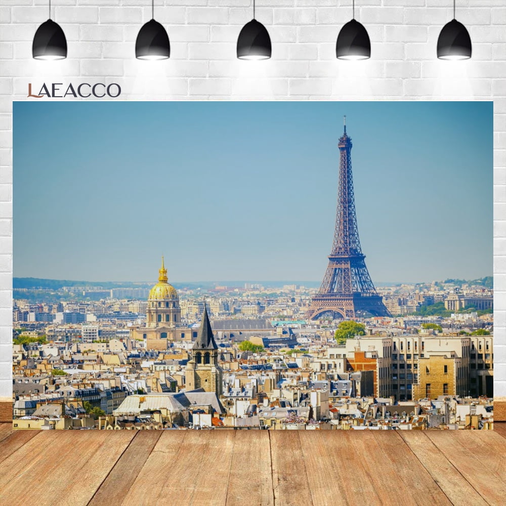 Eiffel Tower Photography Backdrops City Landscape Balcony Overlook ...
