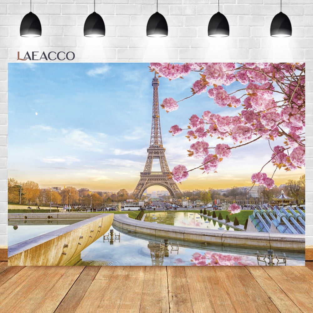 Eiffel Tower Photography Backdrops City Landscape Balcony Overlook ...