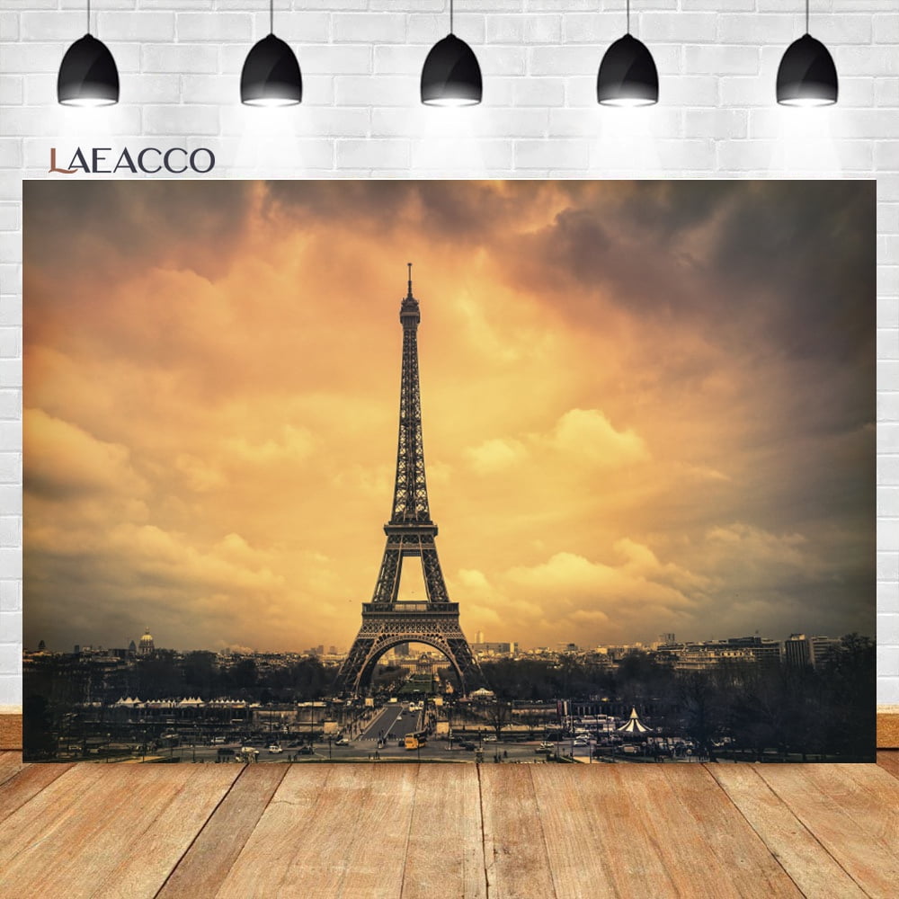 Eiffel Tower Photography Backdrops City Landscape Balcony Overlook ...