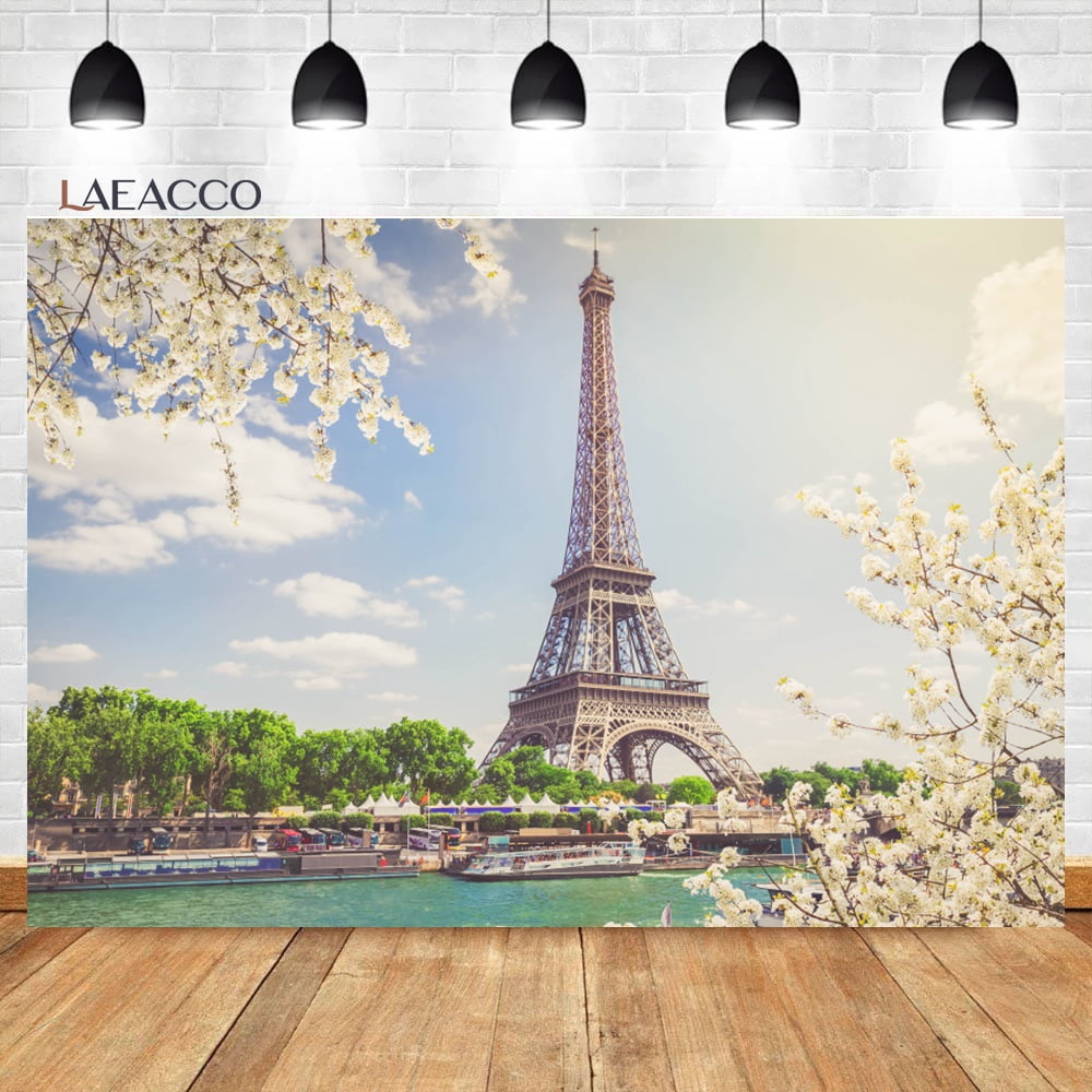 Eiffel Tower Photography Backdrops City Landscape Balcony Overlook ...