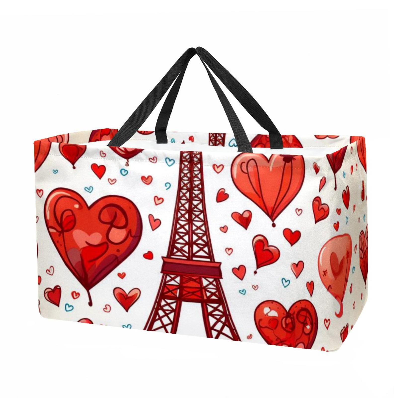 Eiffel Tower Premium Oxford Cloth Shopping Bags: Reusable, Foldable ...