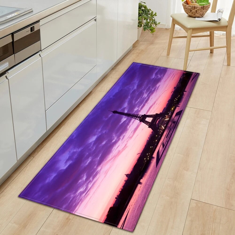 Eiffel Tower Print Carpet Home Entrance Doormat Bedroom Bedside r Rug ...